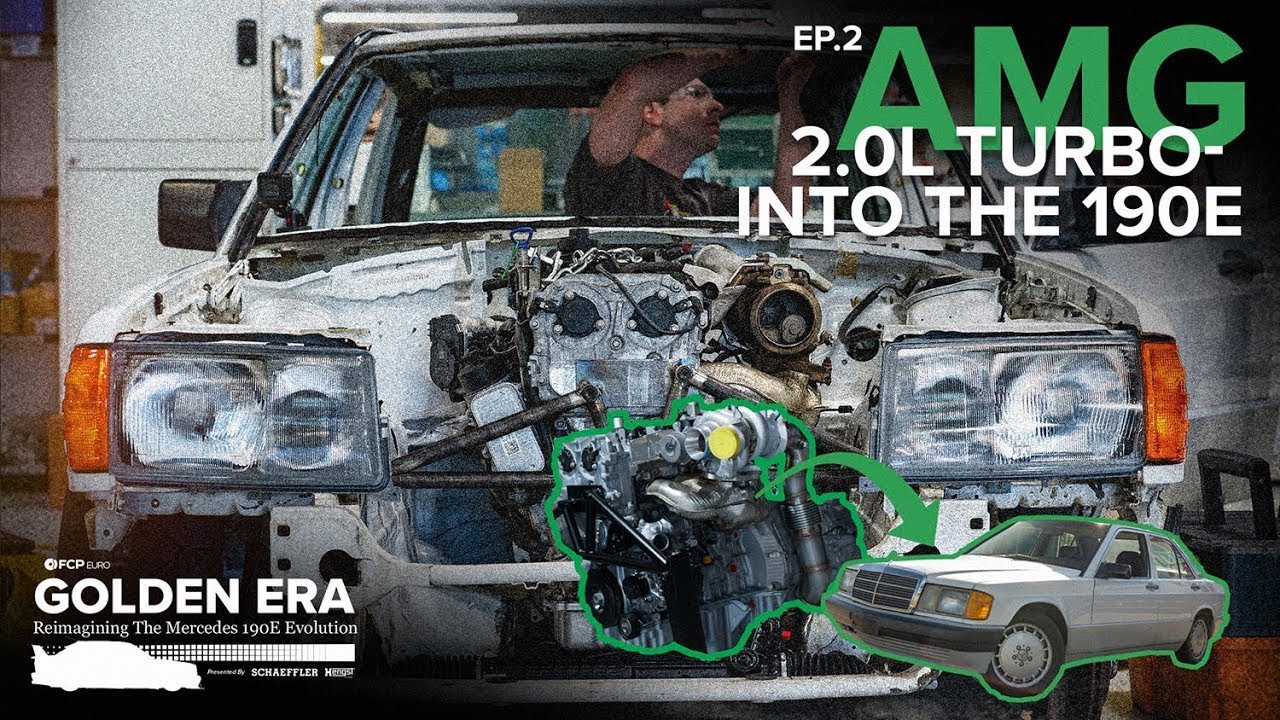 Squeezing A Turbocharged 2.0L AMG Engine Into A Mercedes 190E - Golden ...