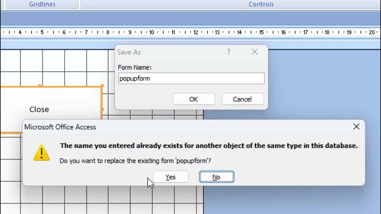 Creating Custom button in Microsoft Access VBA@COMPUTEREXCELSOLUTION - YouTube