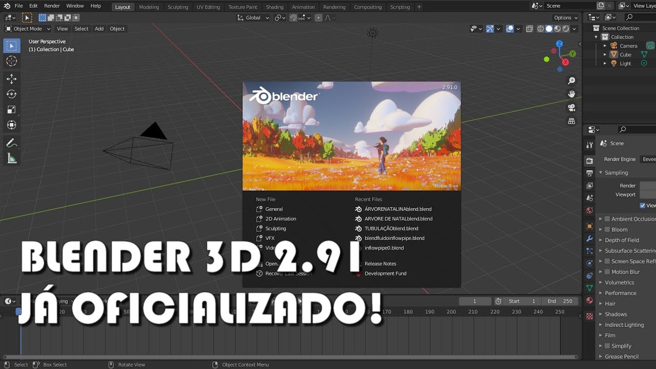Blender 3D - VERSÃO 2.91 JÁ ESTÁ OFICIALIZADA! - YouTube