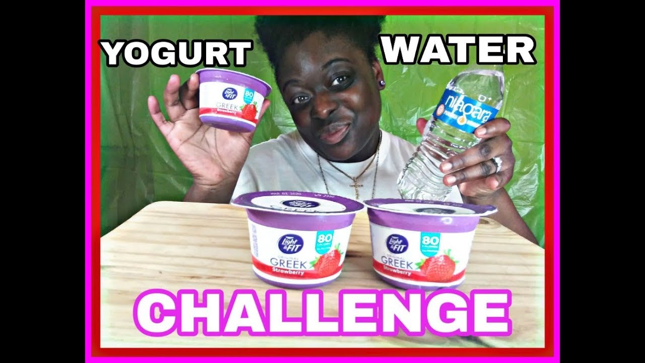 THE YOGURT AND WATER CHALLENGE CREATED BY SHARINDA - YouTube