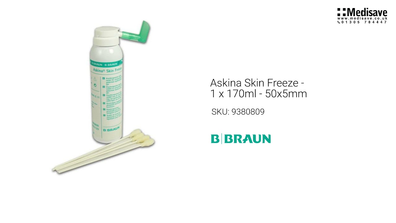 Askina Skin Freeze 1 x 170ml 50x5mm 9380809 - YouTube