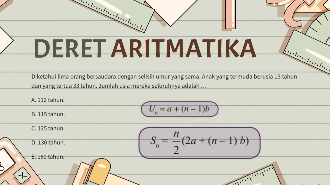 Deret Aritmatika - Contoh Soal - YouTube