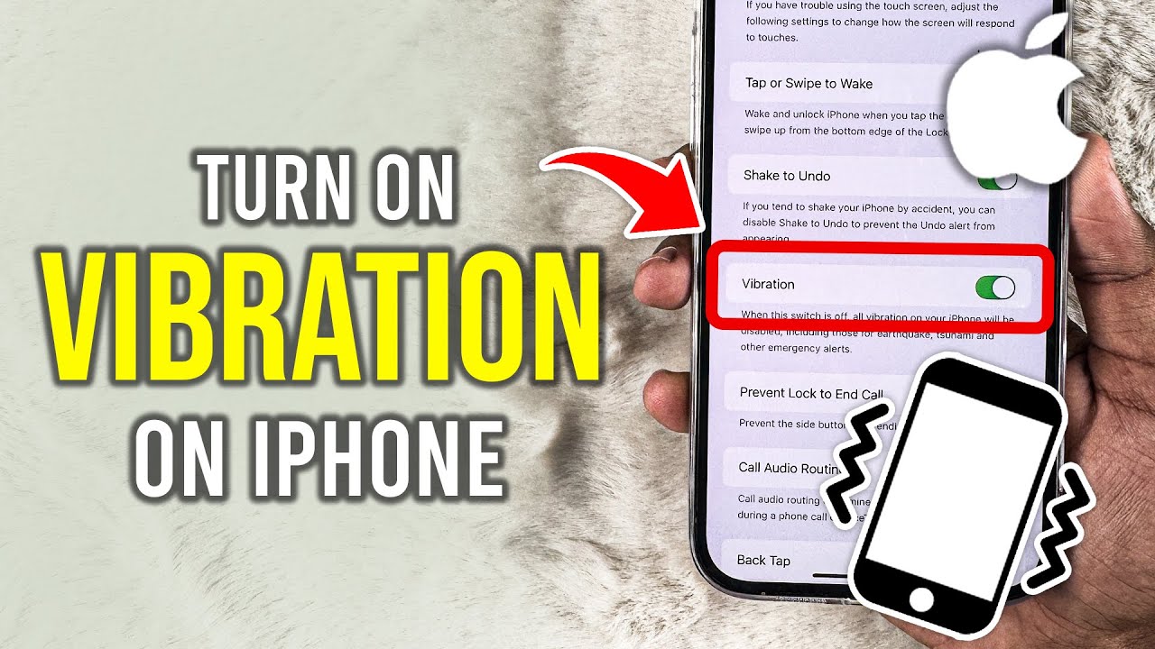 How To Turn On Vibration on iPhone - YouTube