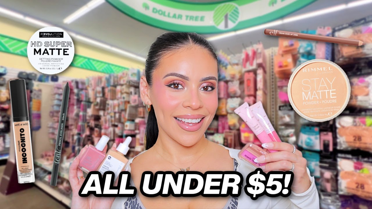 Cheap Makeup That Actually Works?! 🤔 Full Face Nothing Over $5 - YouTube