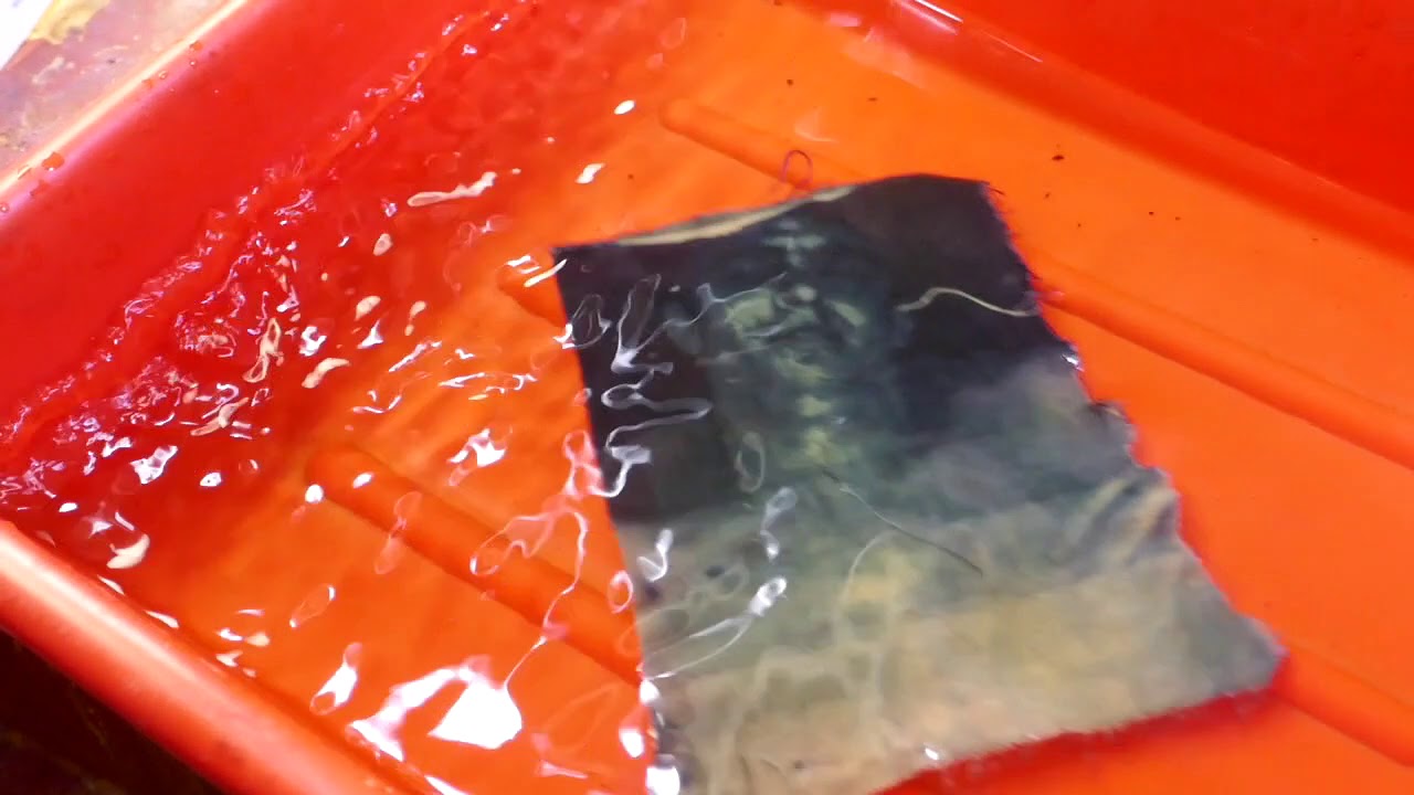 cyanotype test strip - YouTube