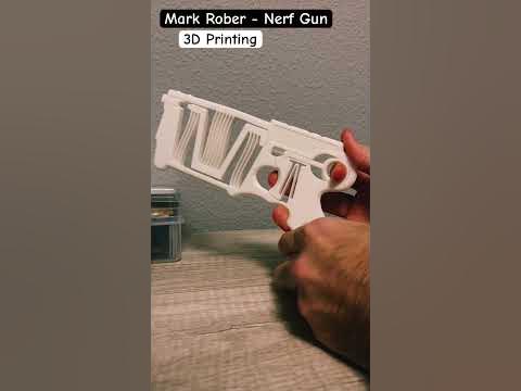 Mark Rober 3D Printed Nerf Gun #3dprinter #3dprinting #3dprints #markrober #engineering #nerf f ...
