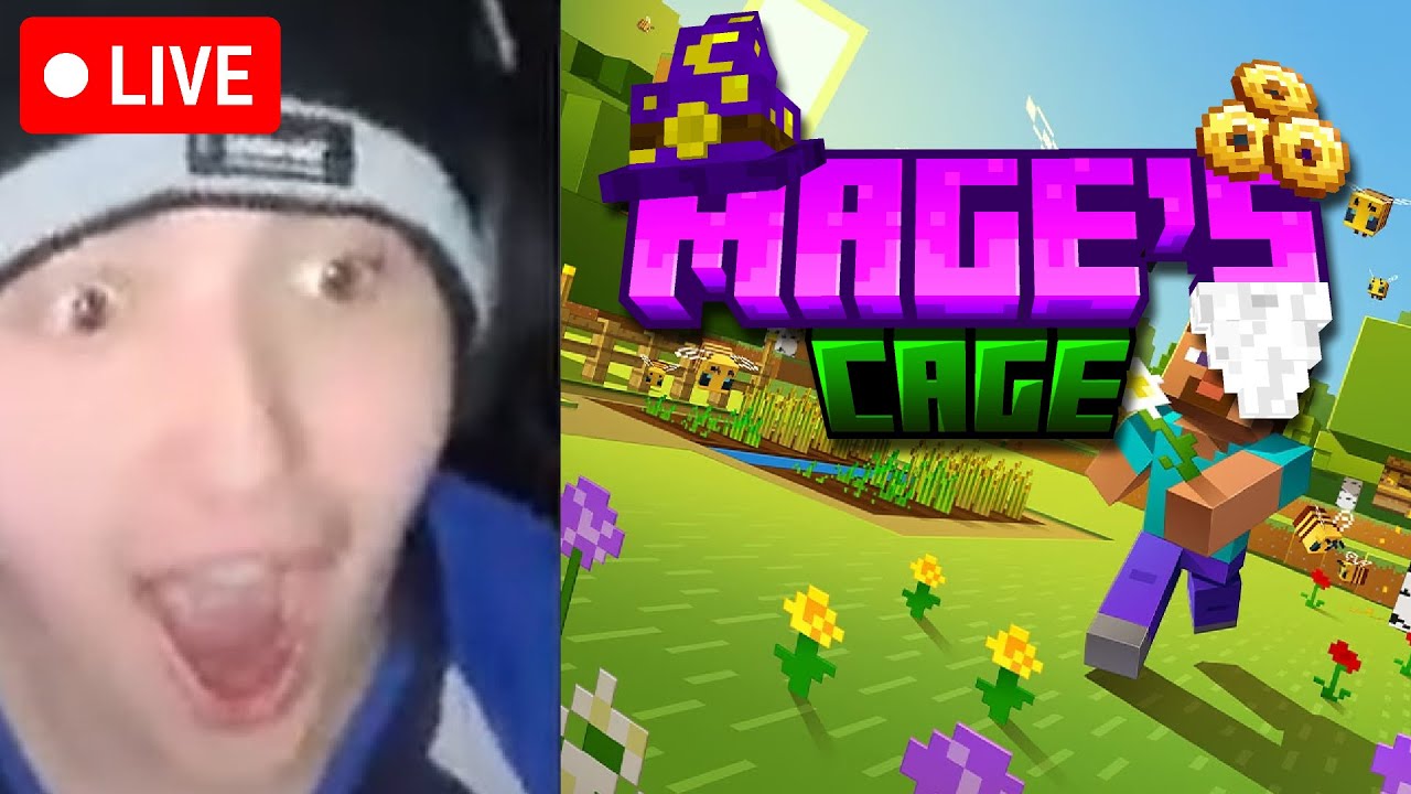 Worst Minecraft Player in the Mages Cage - YouTube