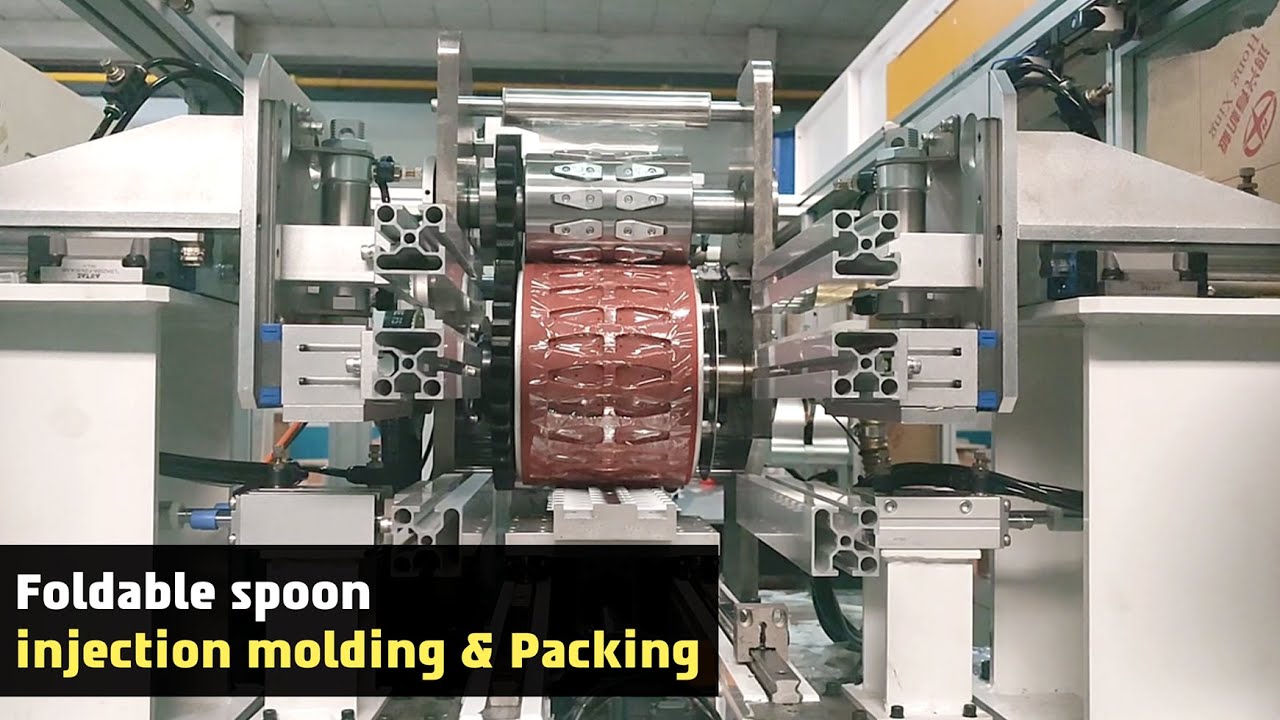 Foldable plastic spoon online production injection molding machine with ...