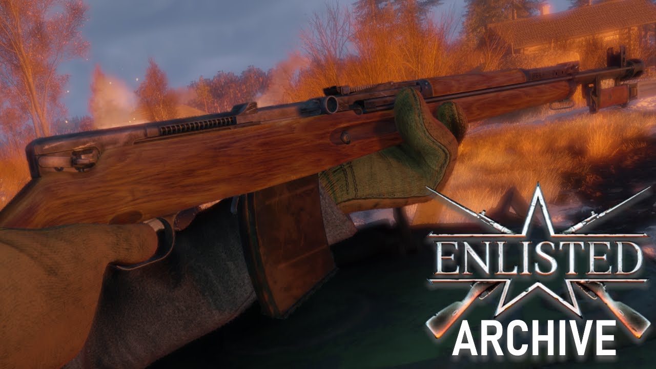 Enlisted Showcase - Simonov AVS-36 (15 Round Magazine) - YouTube