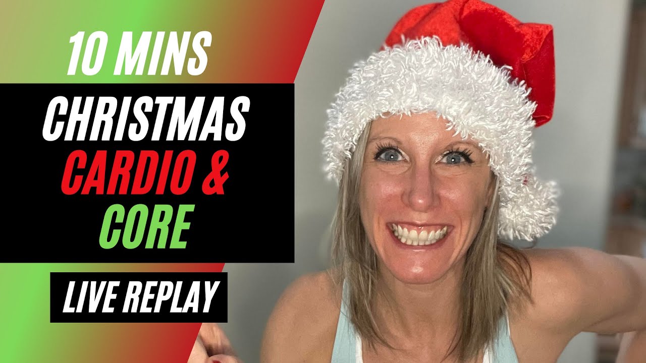 10 minute Christmas Cardio & Core HIIT Workout - YouTube