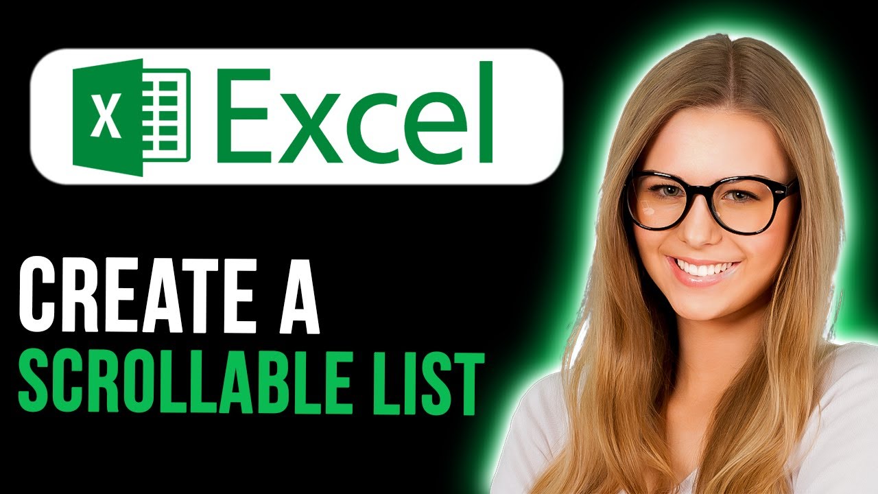 How To Create A Scrollable List In Excel (Full Tutorial) - YouTube
