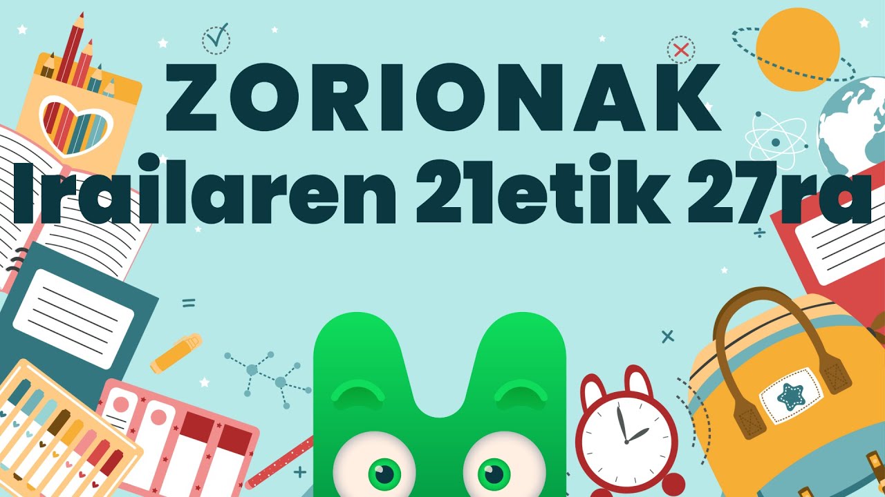 ZORIONAK ZURI - IRAILAREN 20ETIK 27RA - MAKUSI KLUBA - YouTube