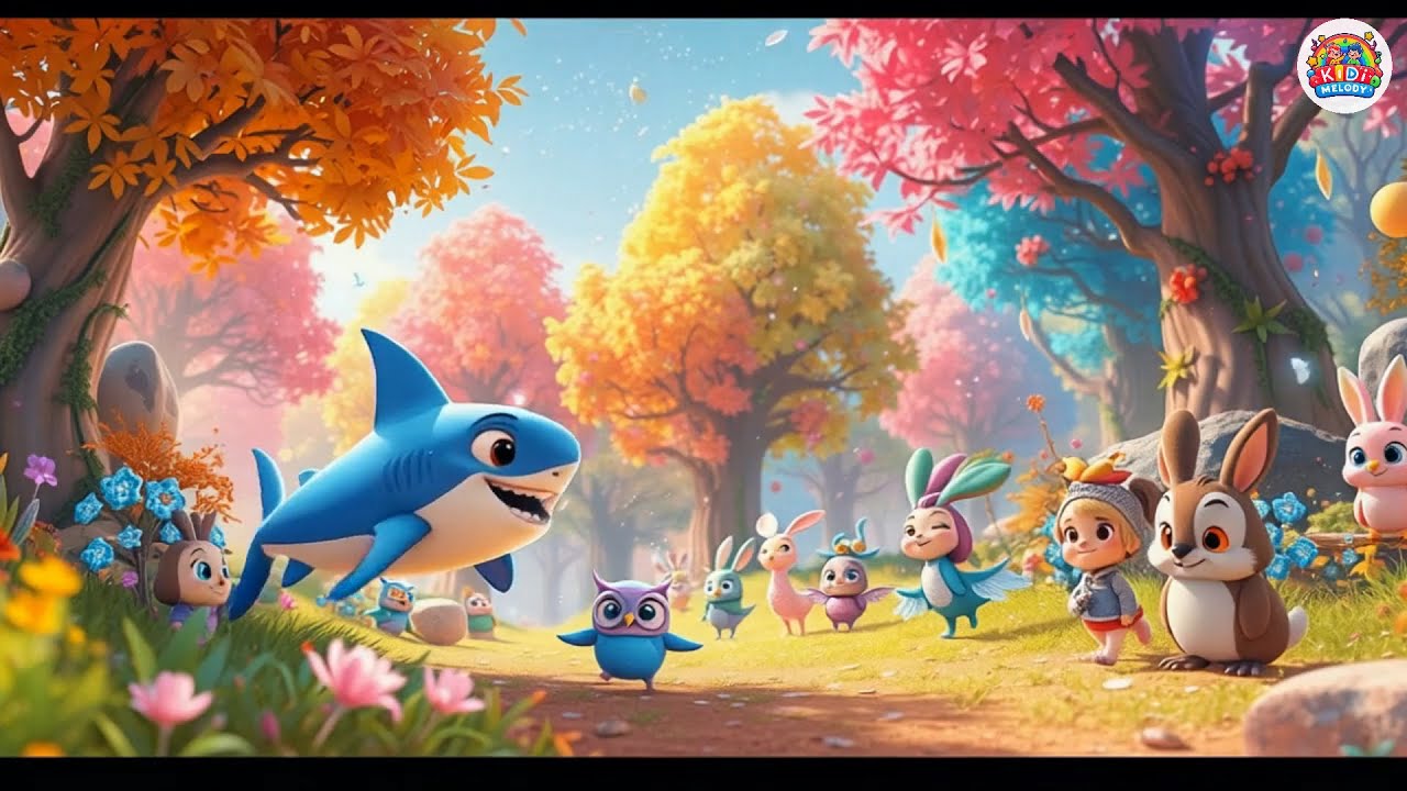 Cooperation Song | Baby Shark do do do | Funny kids cartoon song with ...