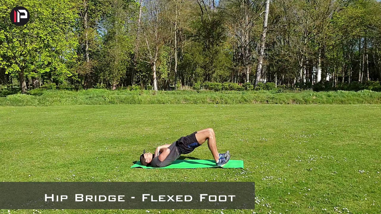 Hip Bridge Bilateral Flexed Foot - YouTube