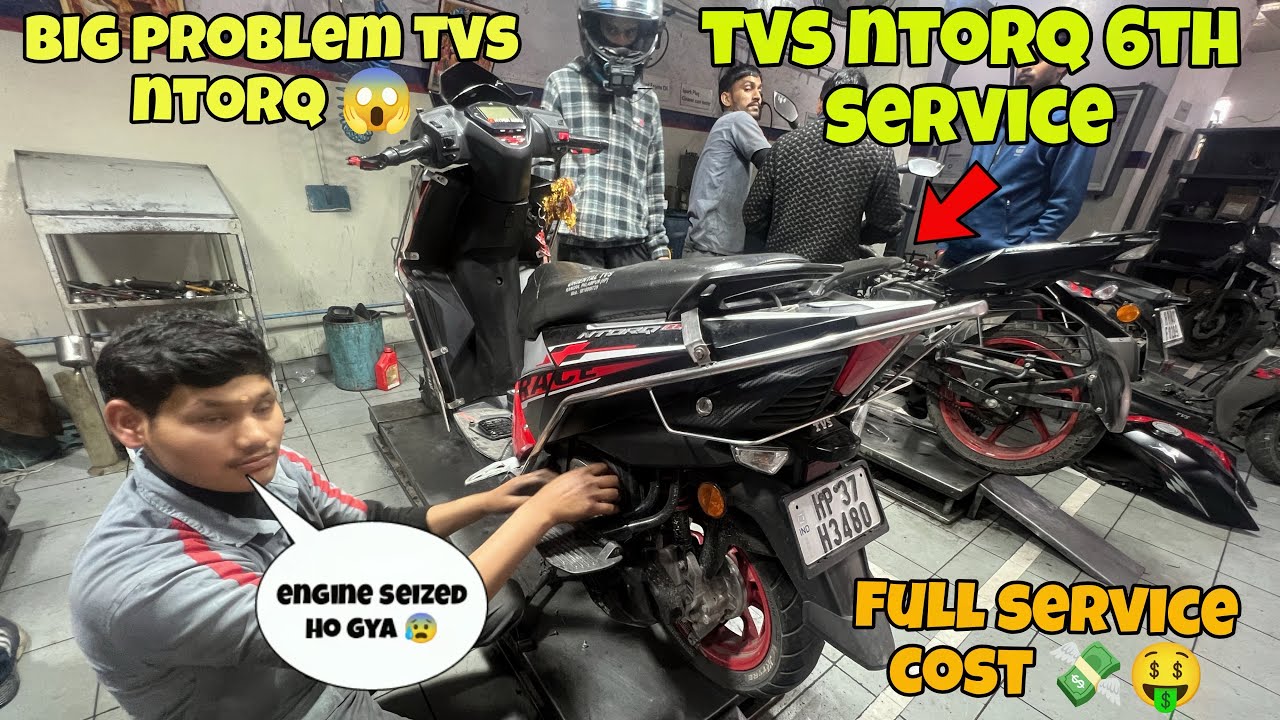 Ntorq 6th Service Full Service process unexpected bill 🤯💸 - YouTube