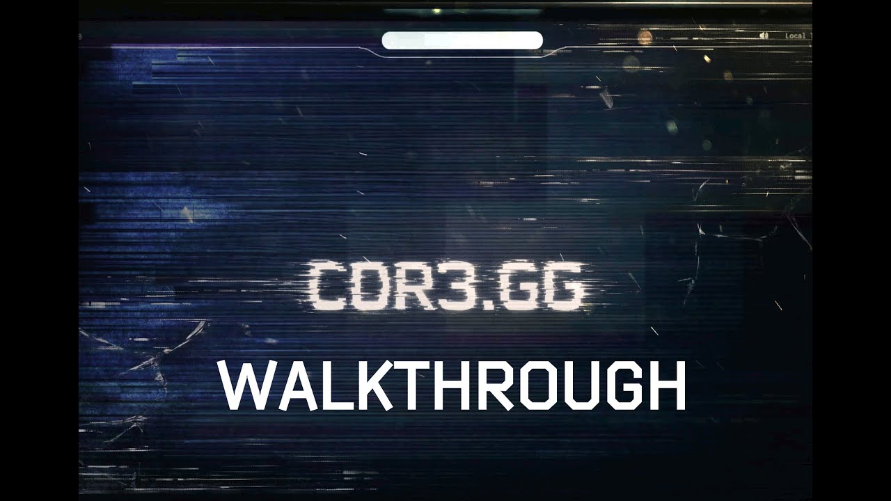 Cor3.gg / Fragmentary Order ARG Walkthrough - Act 1 - YouTube