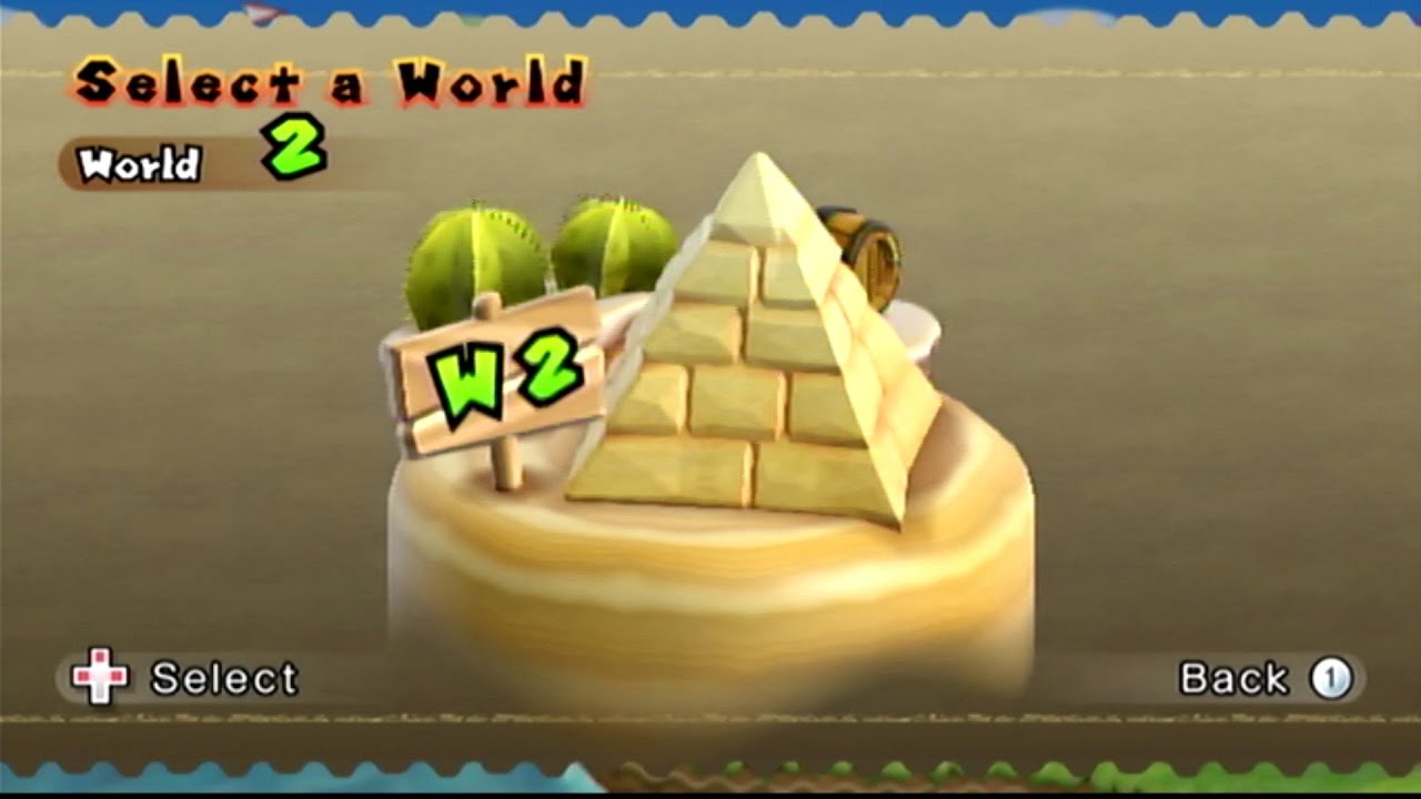 New Super Mario Bros. Wii Power Up Panels World 2 Layouts - YouTube