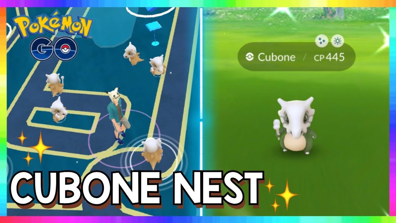 BEST NEW CUBONE NEST in Pokemon Go! ( INSANE CLUSTER SPAWNS ) - YouTube