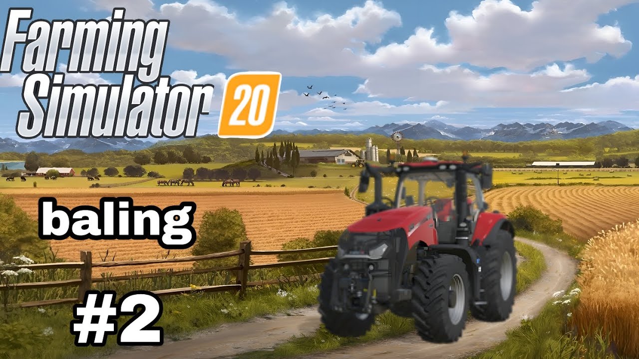 farming simulator 20 | Rubric • Budget farm | Baling | #2 - YouTube
