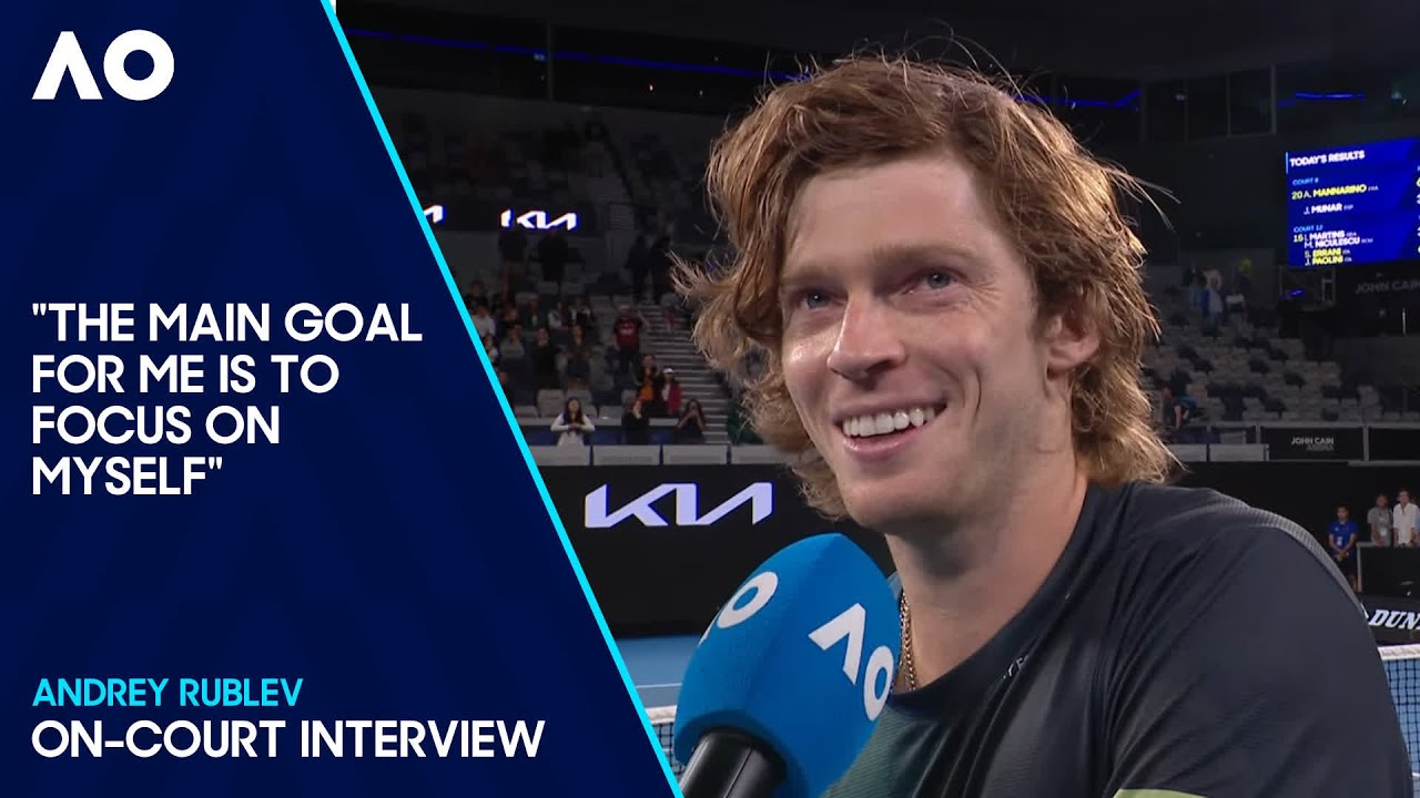 Andrey Rublev On-Court Interview | Australian Open 2024 Second Round ...