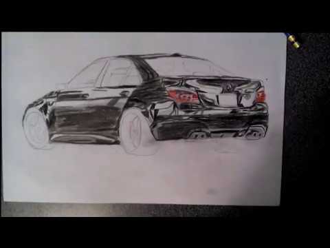 bmw m5 e60 drawing ( mafia ) - YouTube