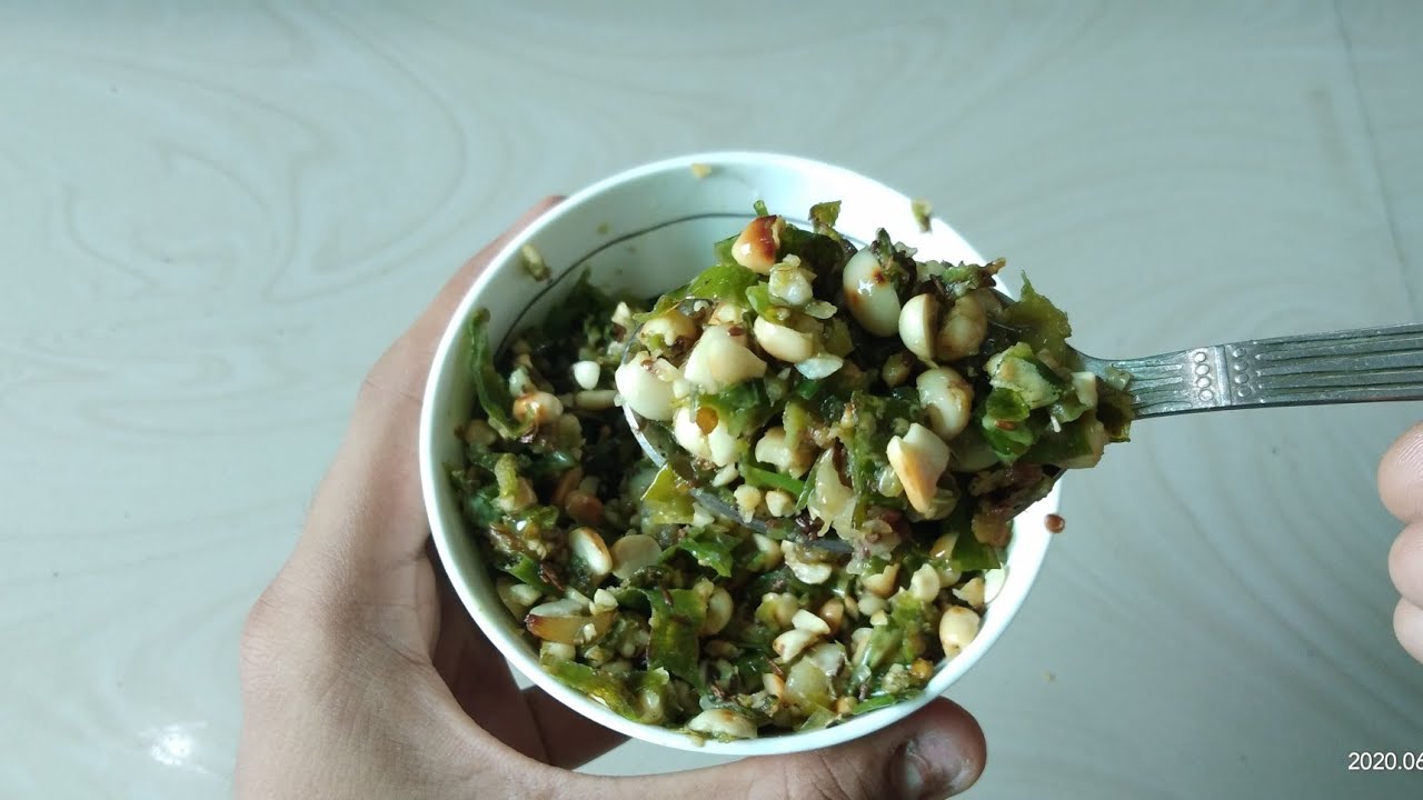 कोल्हापुरी ठेचा की रेसिपी | kolhapuri thecha recipe | green chilli ...