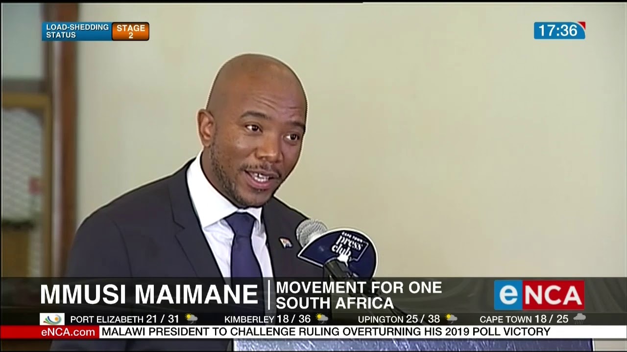 Mmusi Maimane could launch new movement soon - YouTube