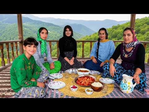Yağmurlu Köy Günü 🌧️Geleneksel Yemek Pişirme: Hindi Çorbası, Berberis Pilavı ve Ev Yapımı Tereyağı
