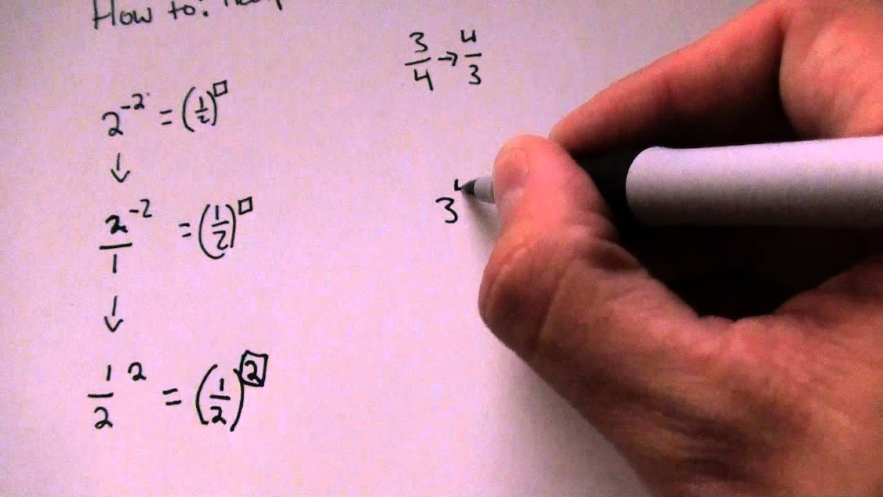 How To Find The Reciprocal Of Exponential Numbers YouTube