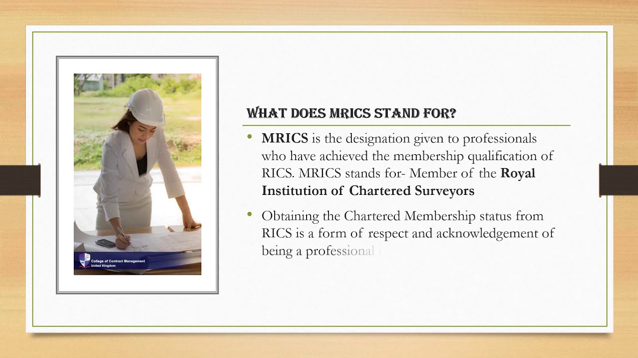 Study MRICS Online - YouTube