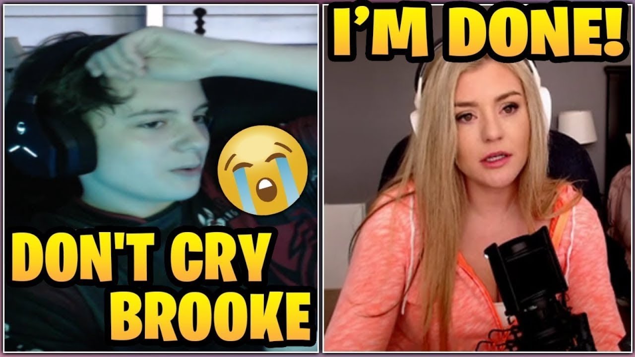 CLIX HELPS BROOKE WHEN SHE QUITS STREAMING AND CRIES FROM GETTING DEATH ...