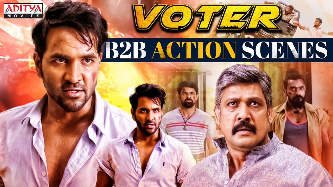 "Voter" Movie Best Action Scenes | New Hindi Dubbed Movie | Vishnu ...