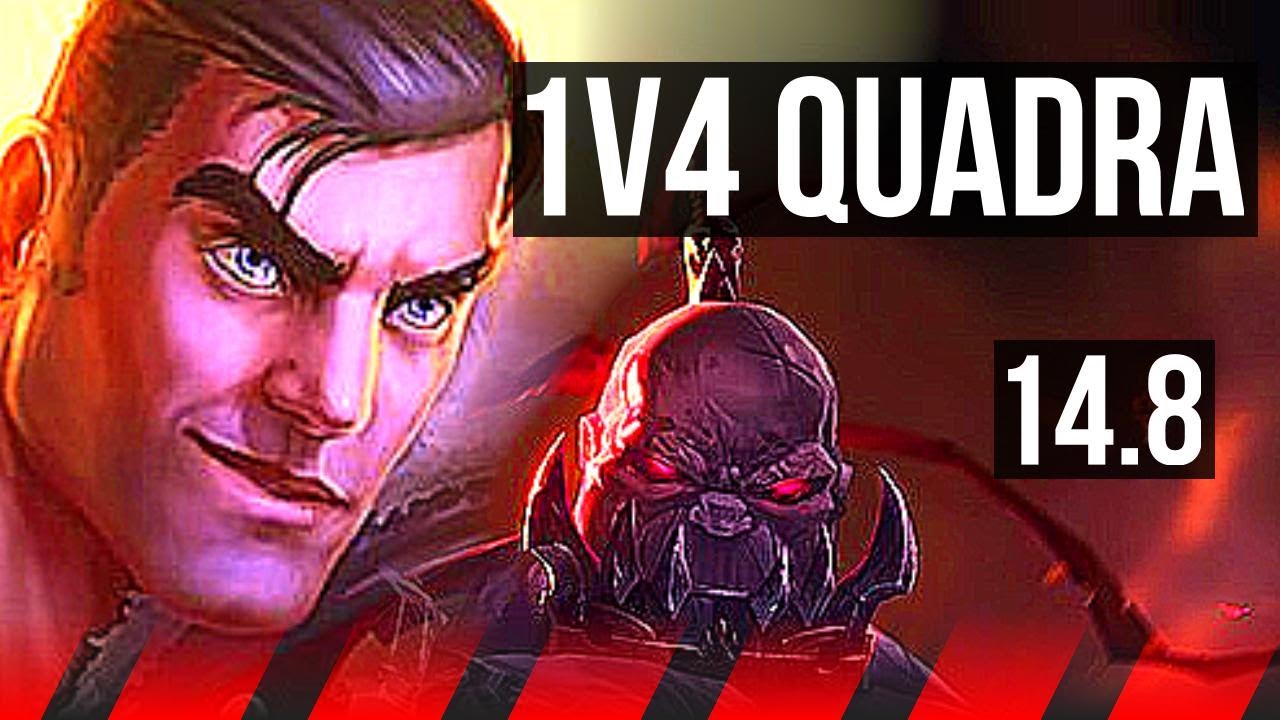 JAYCE vs SION (TOP) | 1v4 Quadra, 12 solo kills, Legendary, 20/3/6, 44k ...