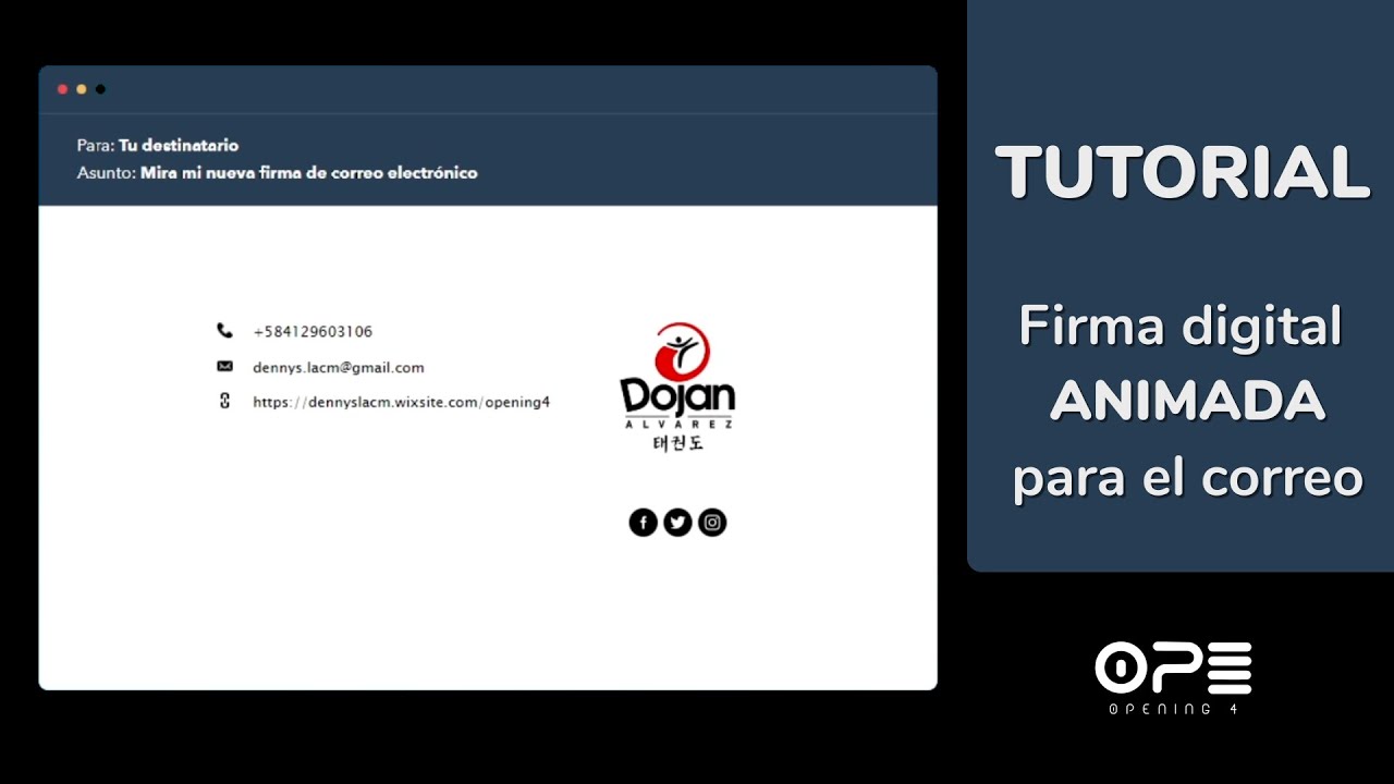 Tutorial | Firma animada para correo electrónico - YouTube