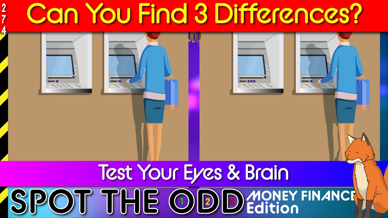 Find the Difference [ MONEY FINANCE ] Brain Break | Game 274 - YouTube