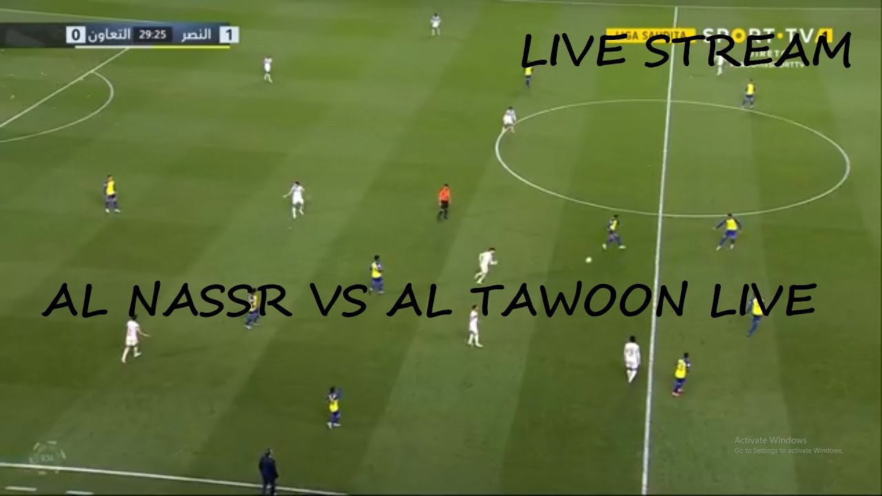 AL Nassr vs Al Taawon Live (2-1) Cristiano Ronaldo match commentary ...