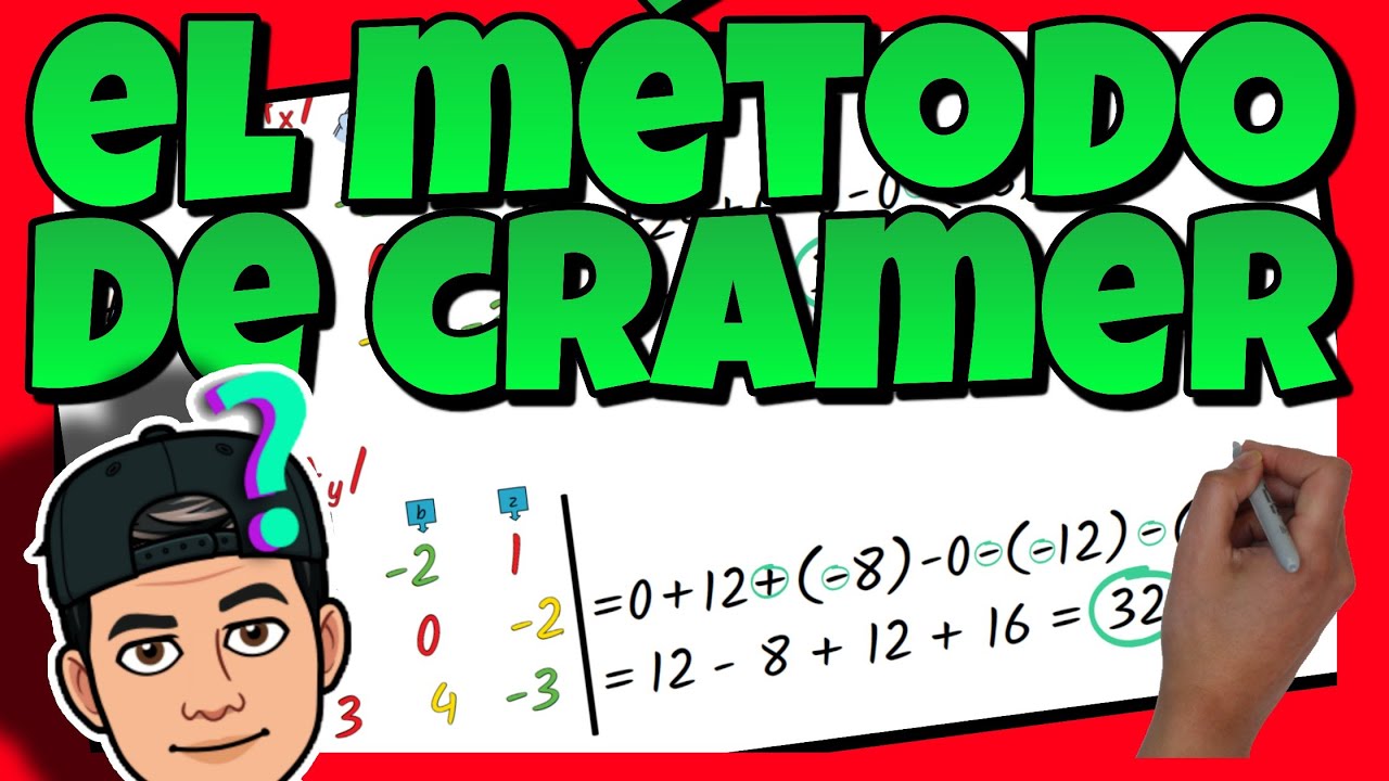 🔴 MÉTODO de CRAMER para resolver SISTEMAS | Sistema de ecuaciones - YouTube