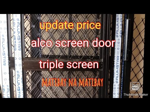 magkano ang screen door alco screen door - YouTube