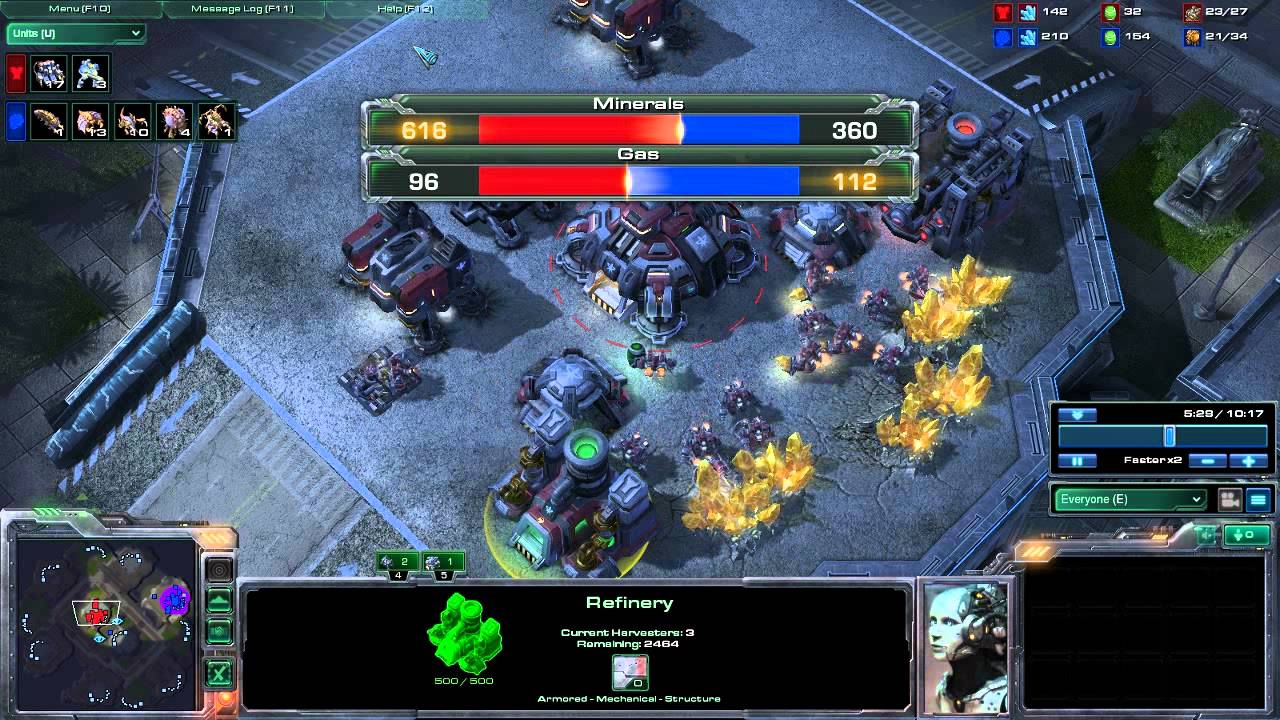 Starcraft 2 / RICH MINERAL FIELD RUSH - YouTube
