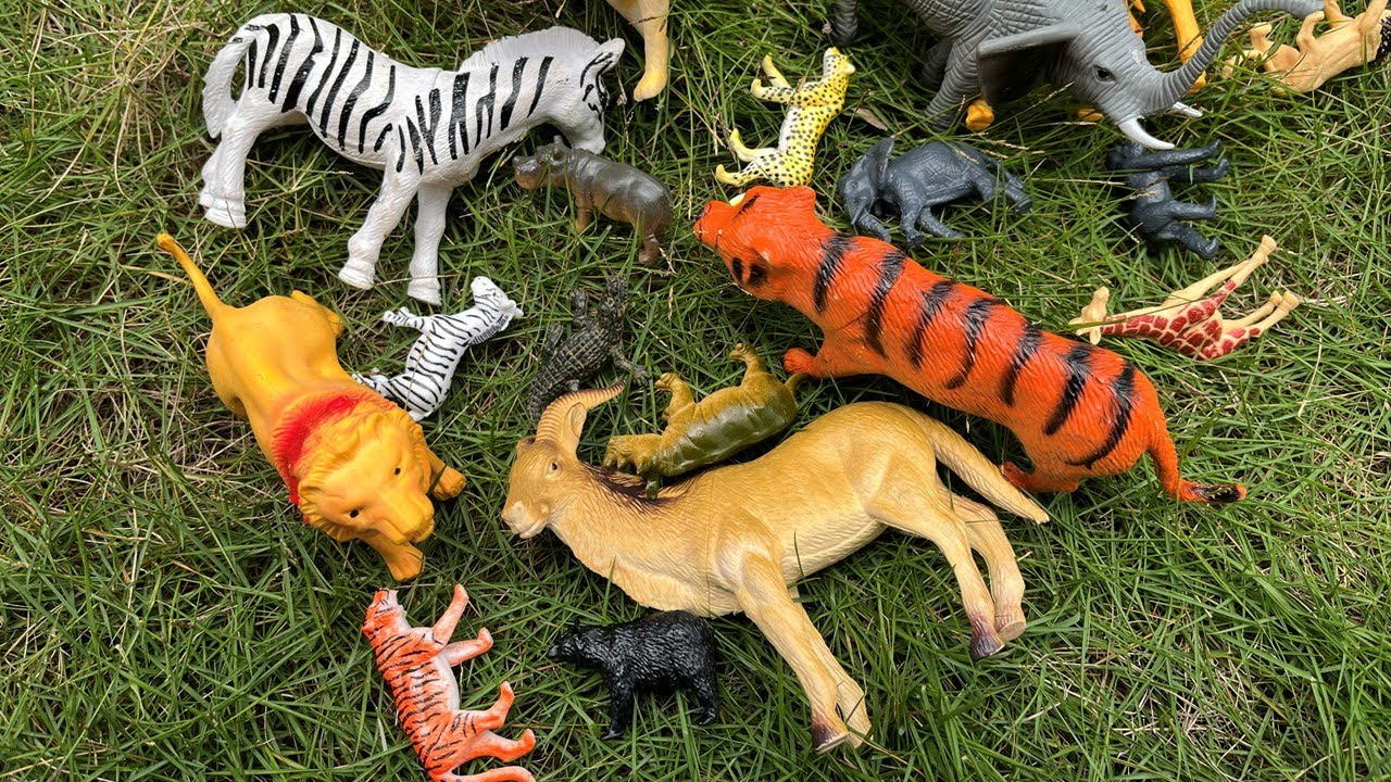 Hunting Mainan Hewan Gajah, Harimau, Macan, Zebra, Jerapah, Badak ...