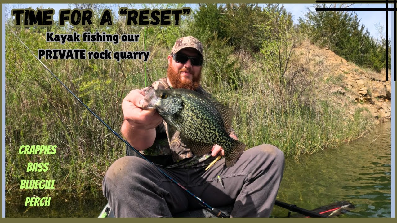Kayak fishing our PRIVATE quarry full of fish! - YouTube