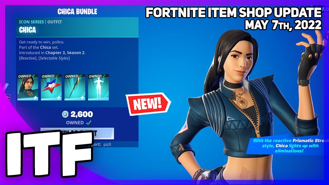 Fortnite Item Shop *NEW* CHICA SET! [May 7th, 2022] (Fortnite Battle ...