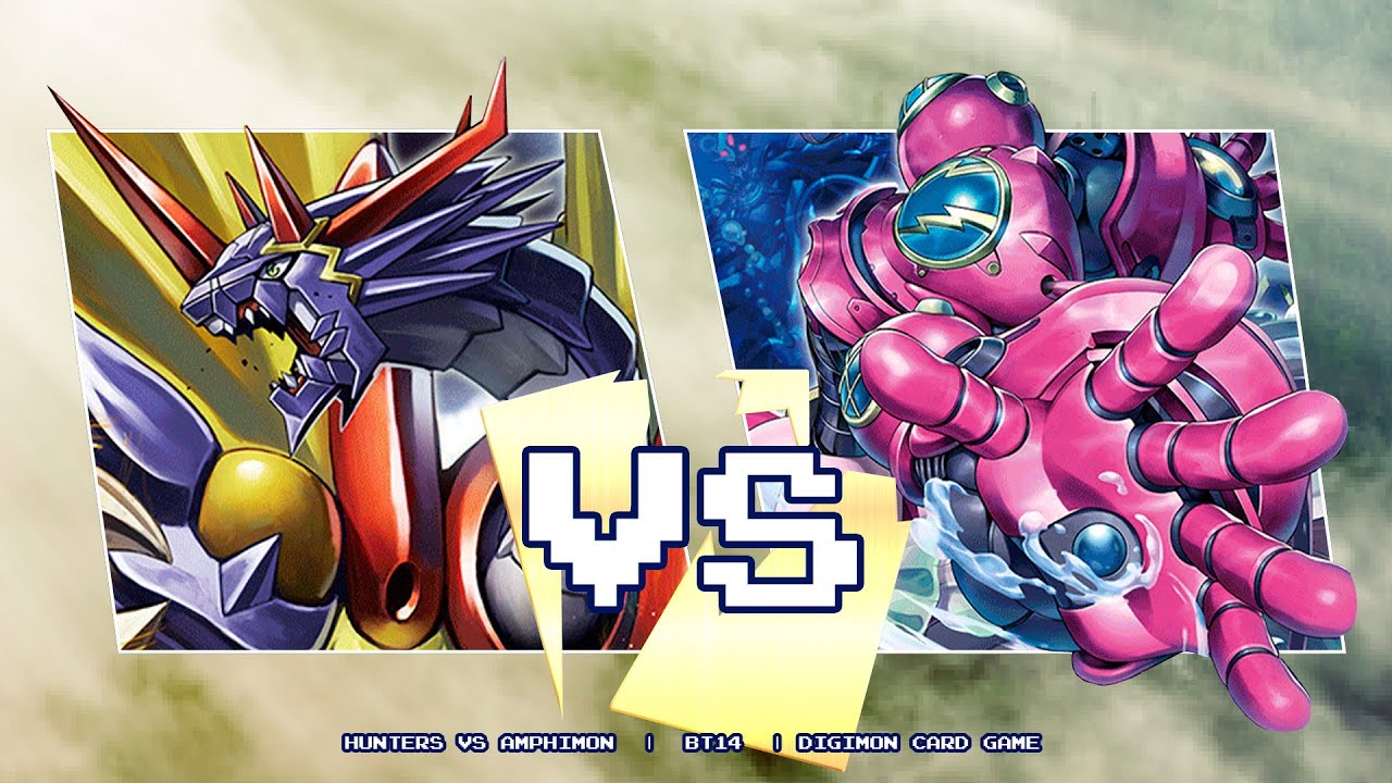 Round 1 Hunters Vs Amphimon Bt14 Digimon Card Game Youtube