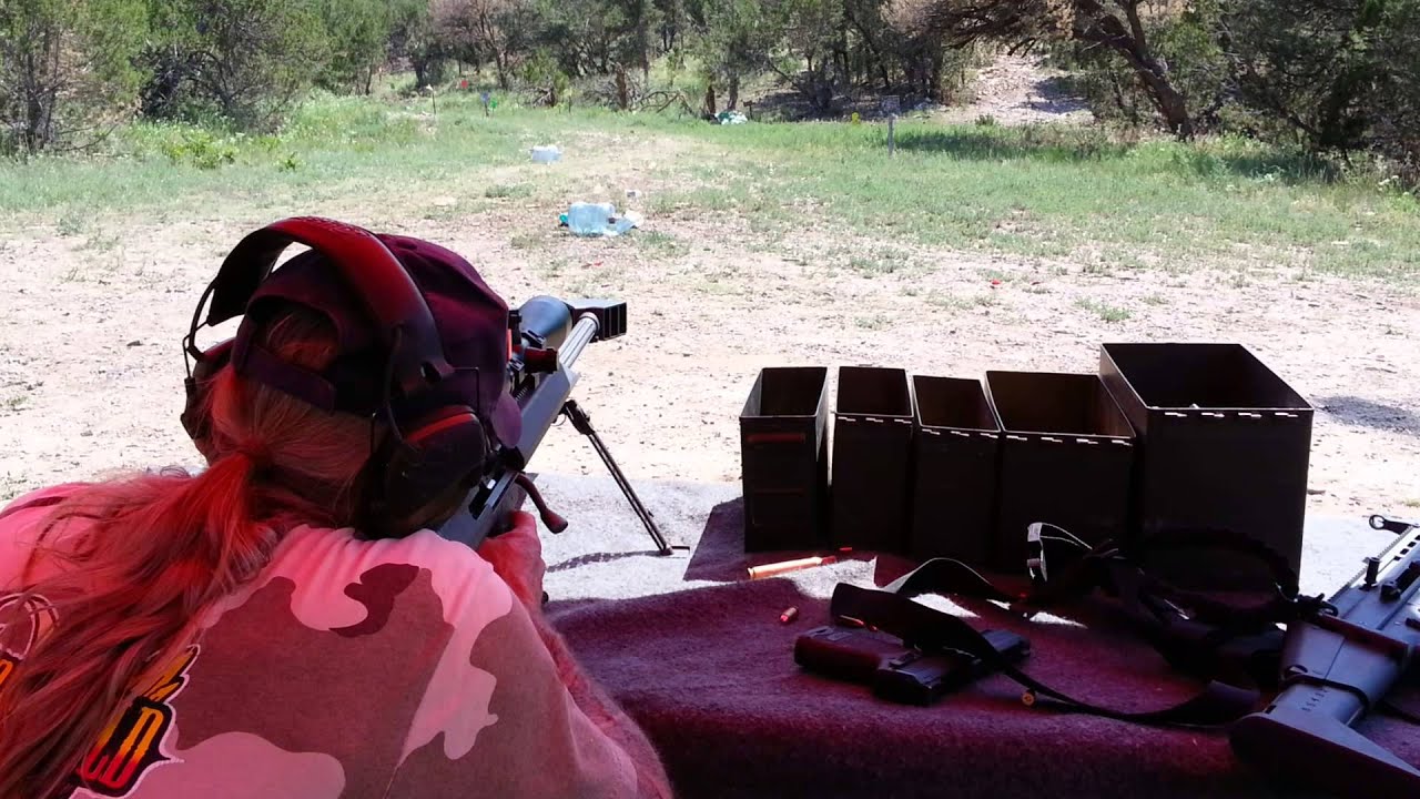 .50 BMG Barrett vs 1\2" ar550 steel - YouTube