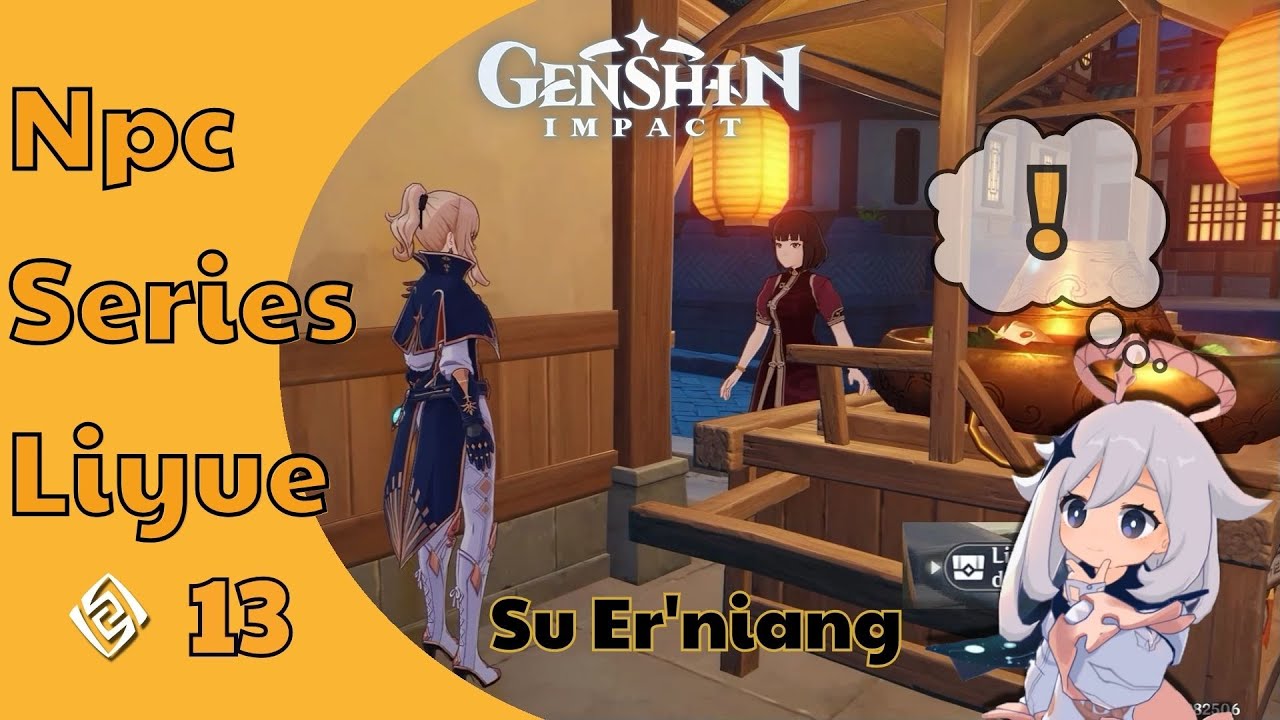🔶Su Er'niang (Npc) Series (~ 13 ~ )│Street Food Vendor│ Genshin Impact ...