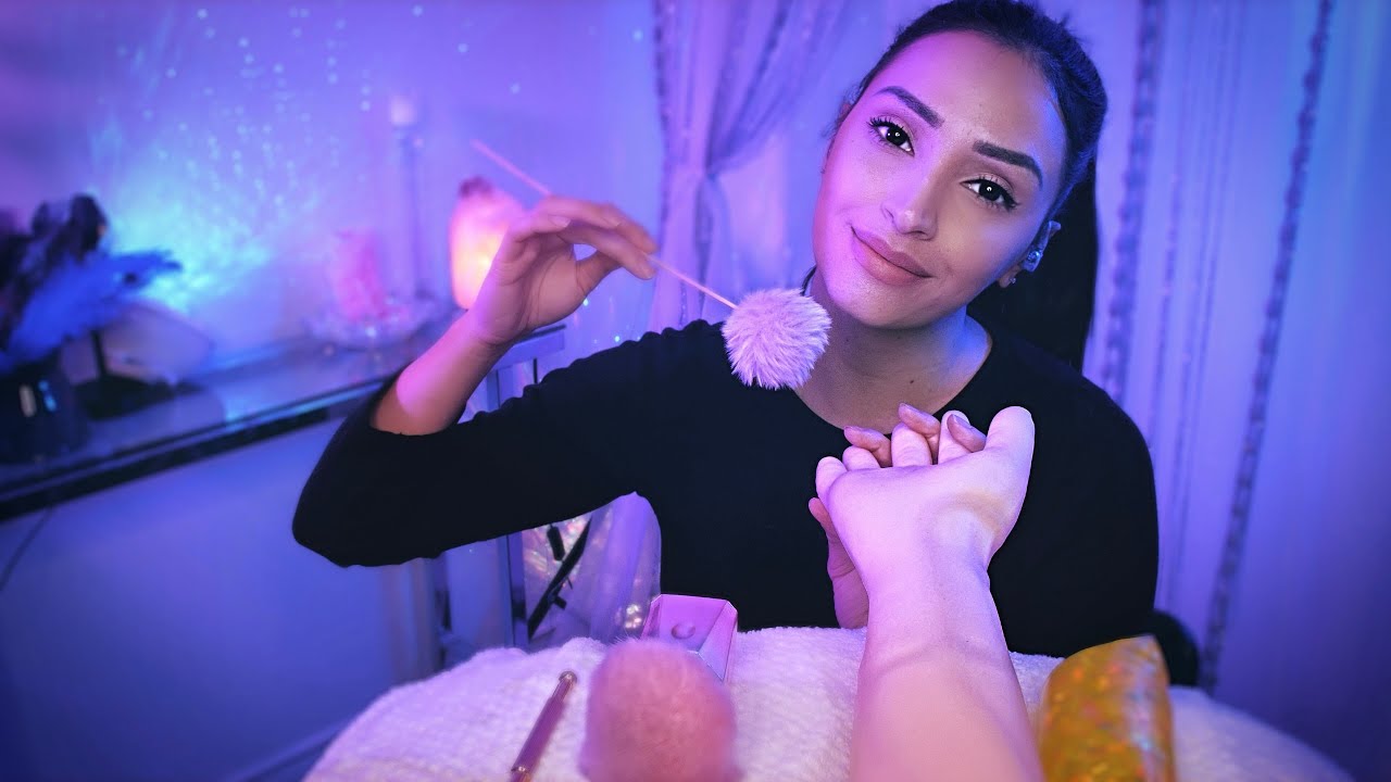 Asmr Hand Massage Sleepy Massage For Tension Whispered Asmr Youtube