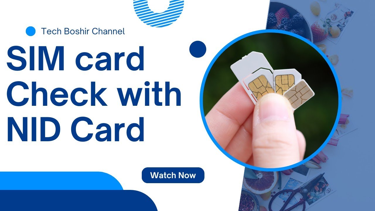 Sim Card Check By NID Card ll Check your Sim By NID Card ll Tech Boshir ...