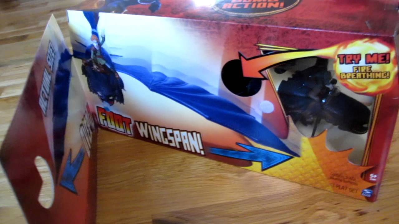 How to Train Your Dragon Fire Breathing Night Fury - YouTube