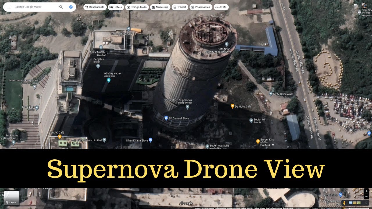 Supernova Tallest Building in Noida #drone #dronephotography # ...