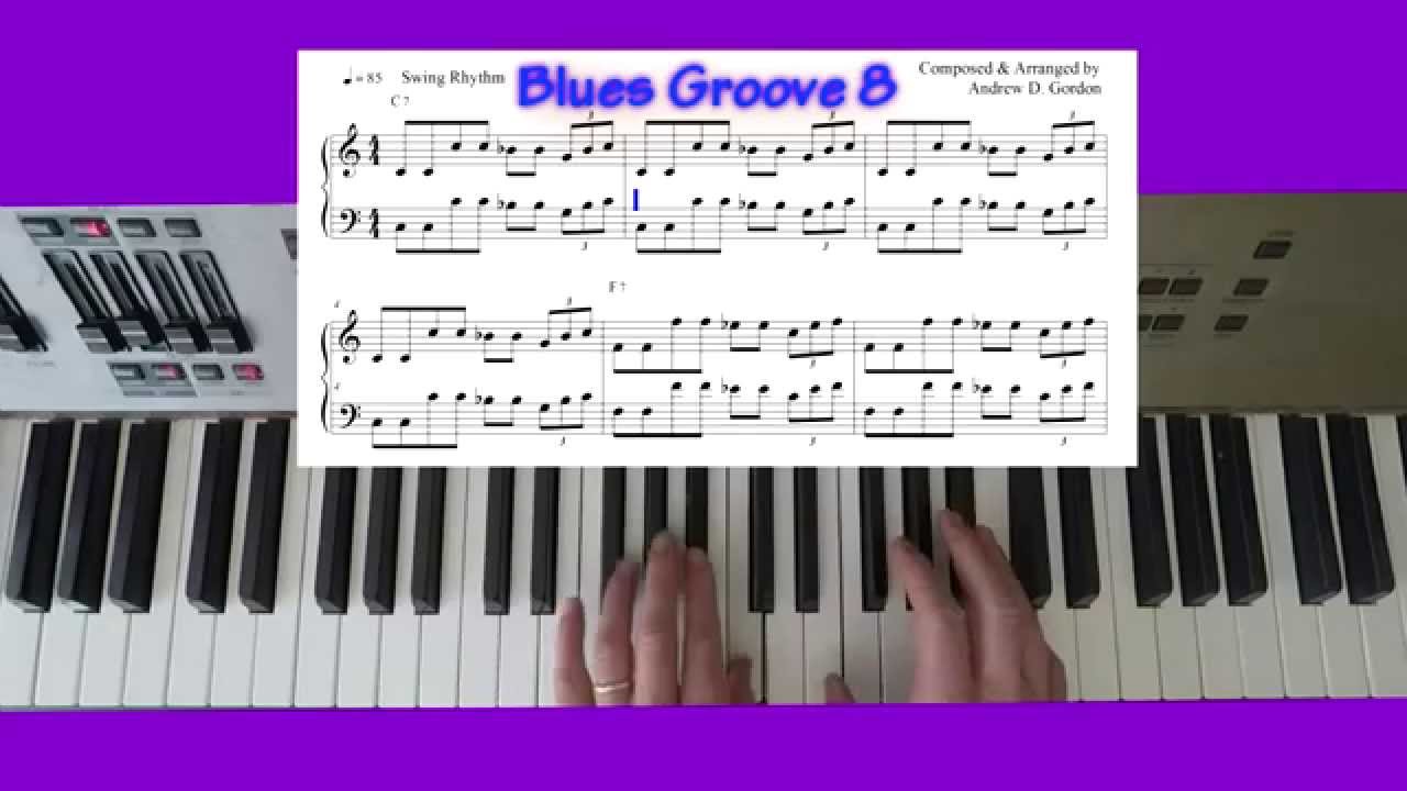 Cool Blues Piano/Keyboard Grooves Example 8 - YouTube